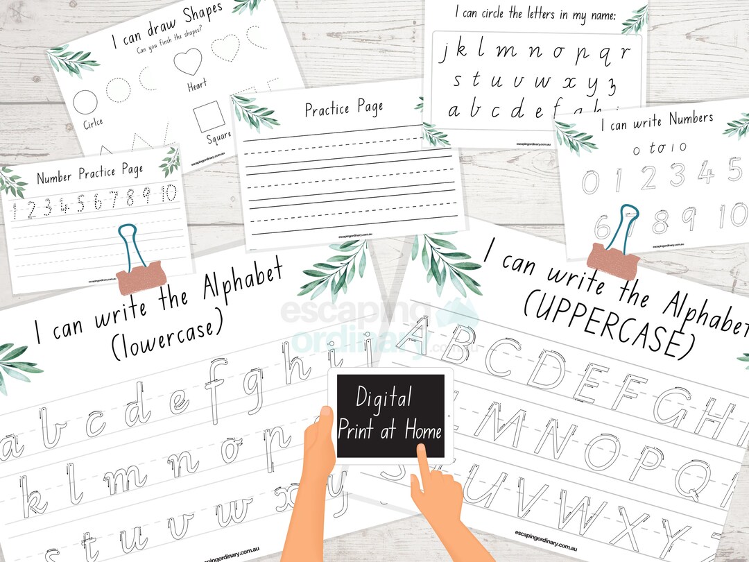 Victorian School Font Handwriting Practice – Learn to Write (digital ...