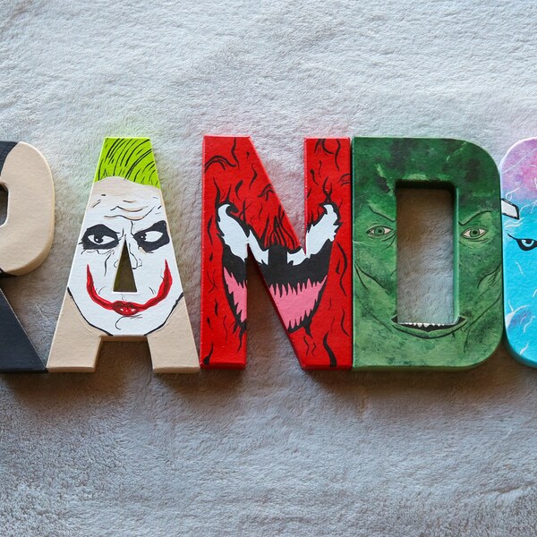 Character Letters - Etsy
