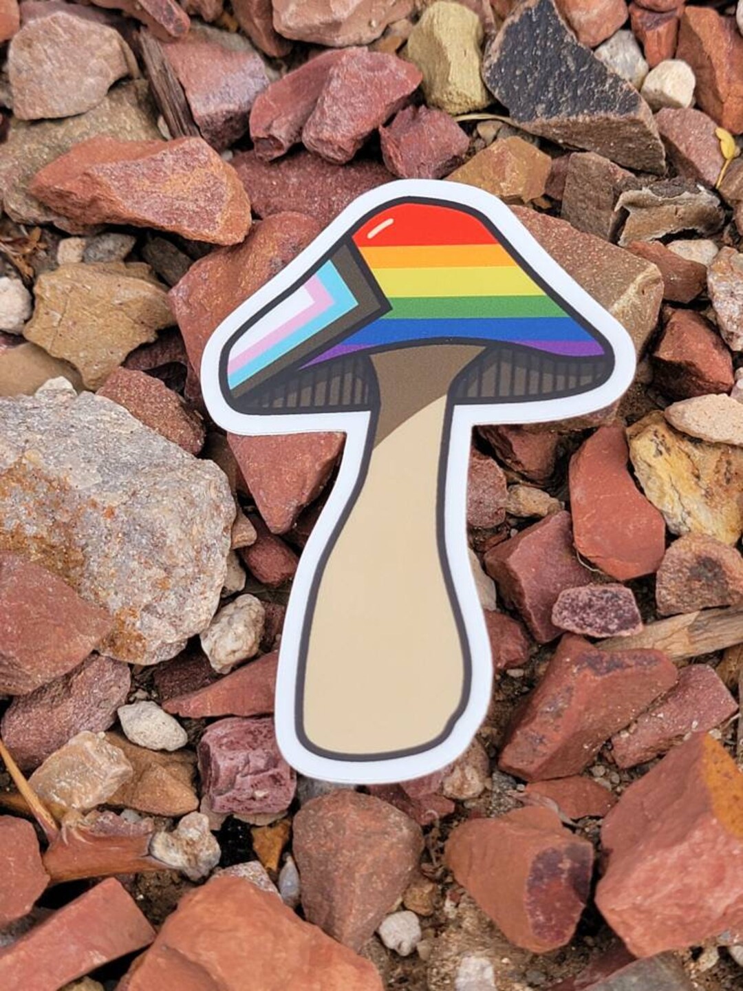Pride Mushroom, Pride Sticker, DIY Scrapbook/bullet Journal Supplies ...