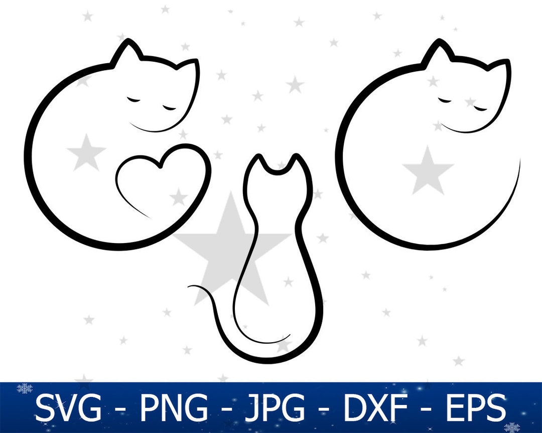 Cat SVG Bundle, Cat Silhouette, Png,vector, Transparent Background,svg ...