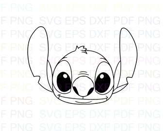 Lilo Stitch Outline | Etsy