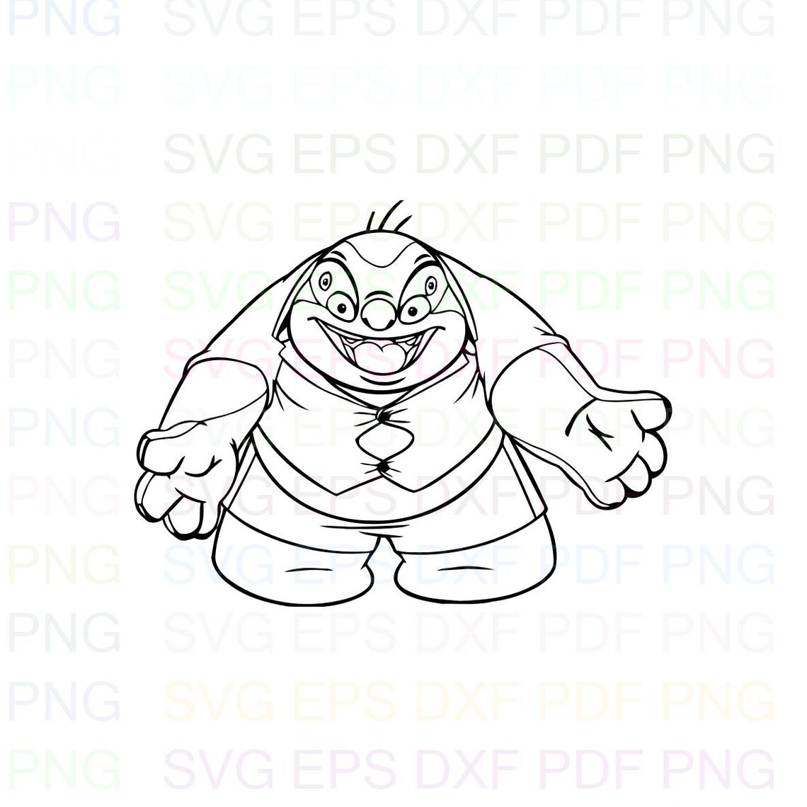 Jumba Lilo And Stitch Outline Svg Stitch silhouette Coloring | Etsy