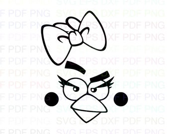 Red Angry Birds Svg | Etsy