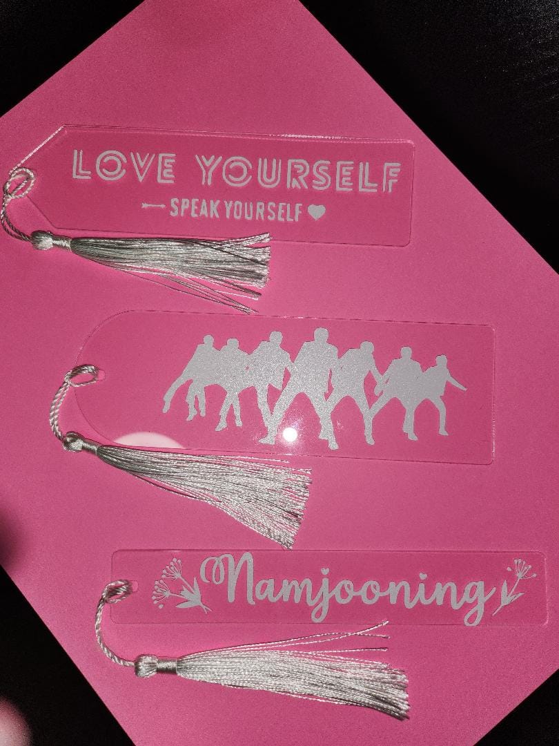 BTS Bookmarks - Etsy