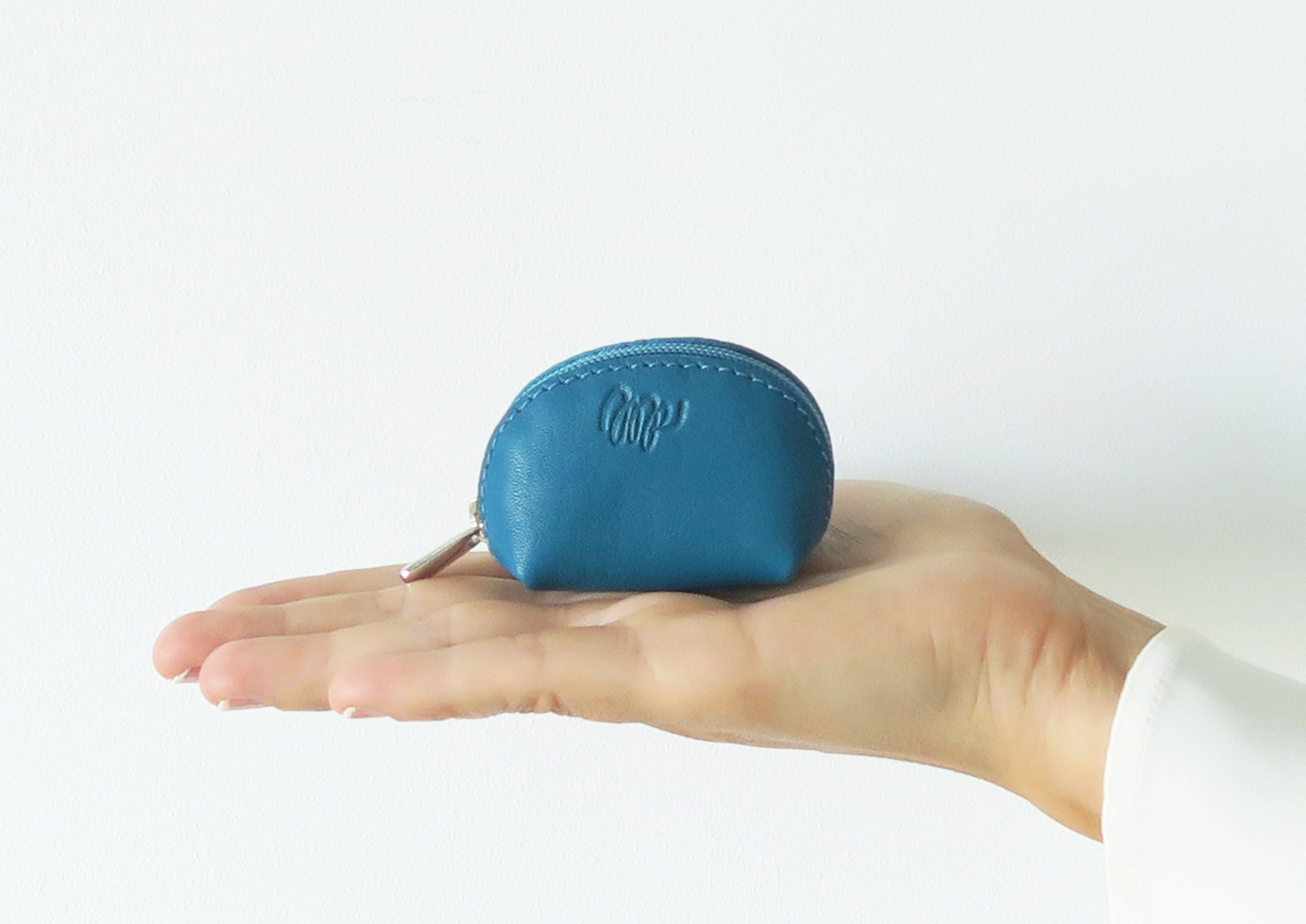 Tiny Leather Pouch, Small Leather Coin Purse, Small Zipper Pouch ...