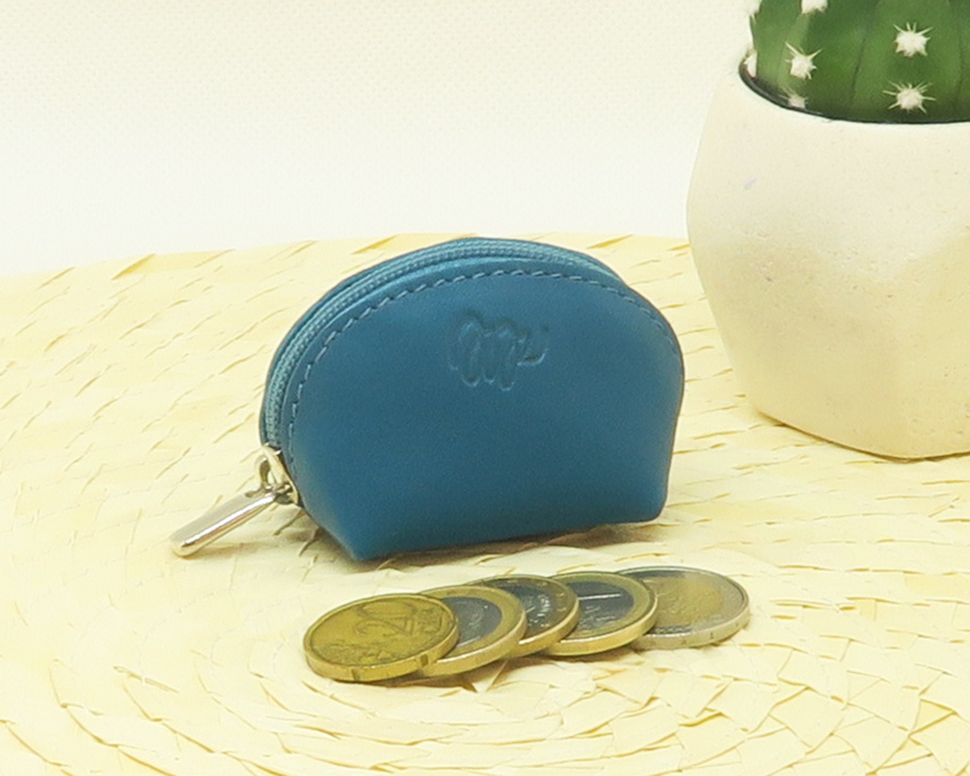 Tiny Leather Pouch, Small Leather Coin Purse, Small Zipper Pouch ...