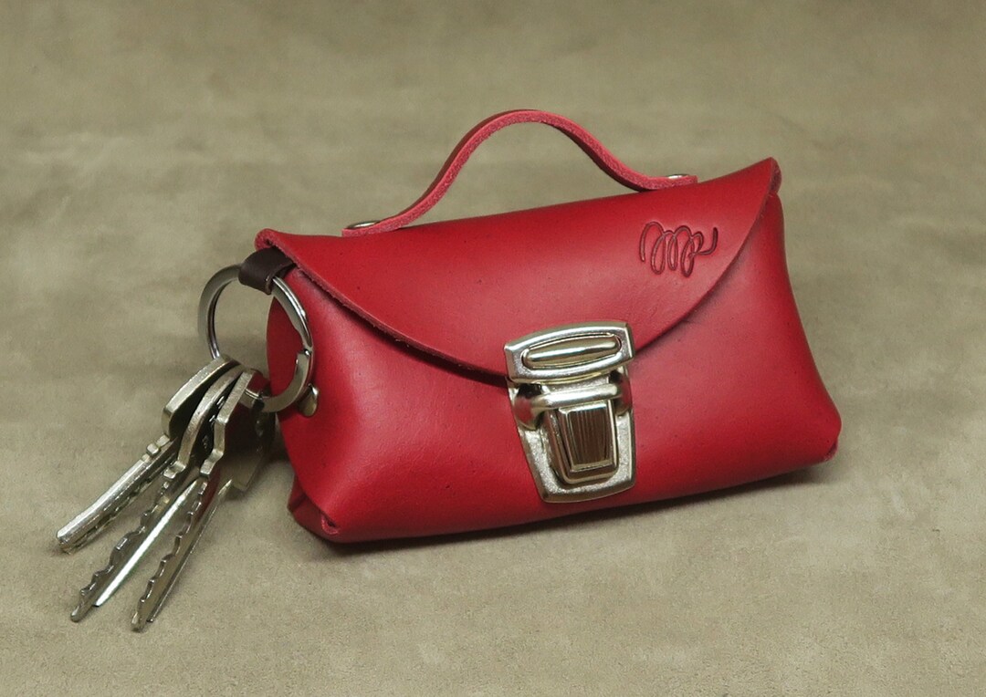 Leather Keychain for Men ,minimalist Key Holder, Key Case, Key Fob ...