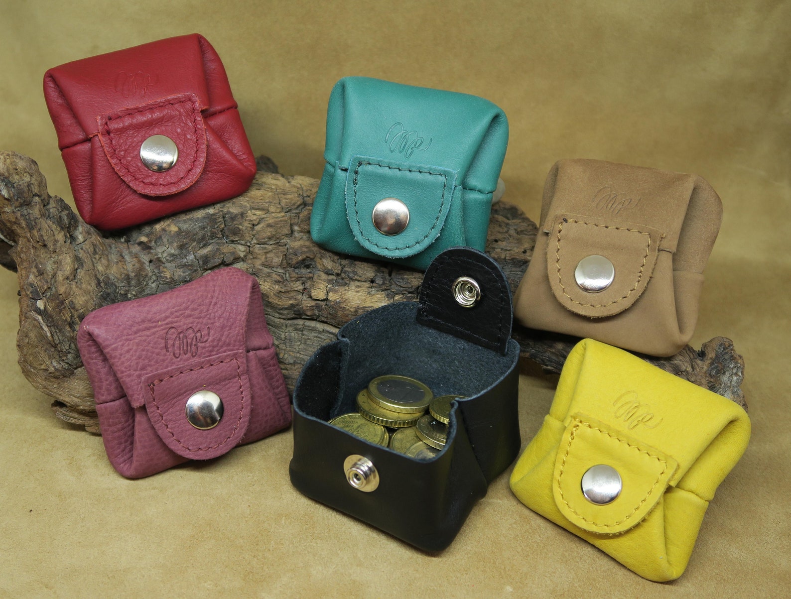 Tiny Leather Coin Purses, Mini Coin Purses, Coin Bags, Tiny Folding ...
