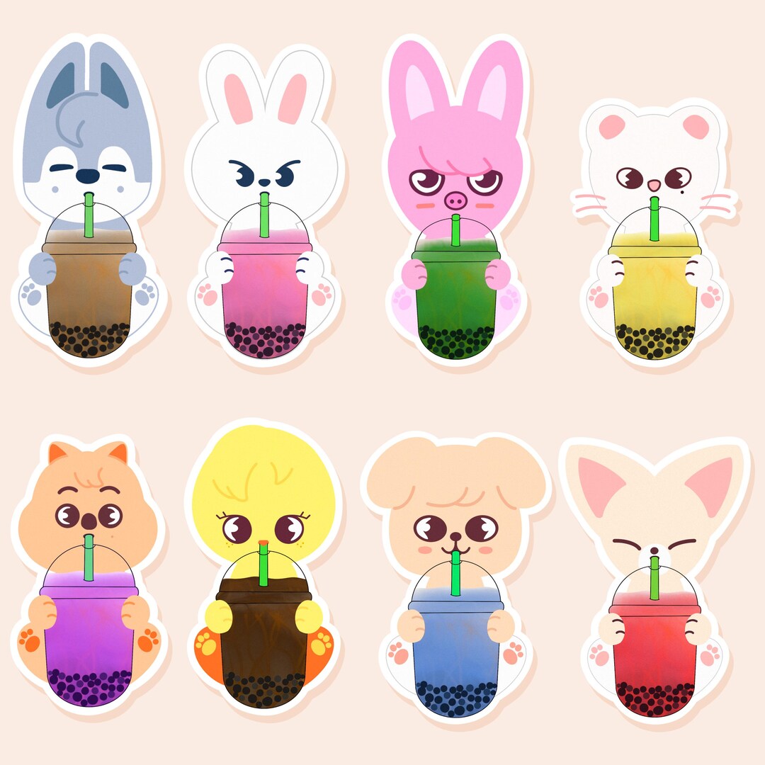 Skz Skzoo Boba Mini Stickers | Stray Kids | Laptop Stickers - Etsy