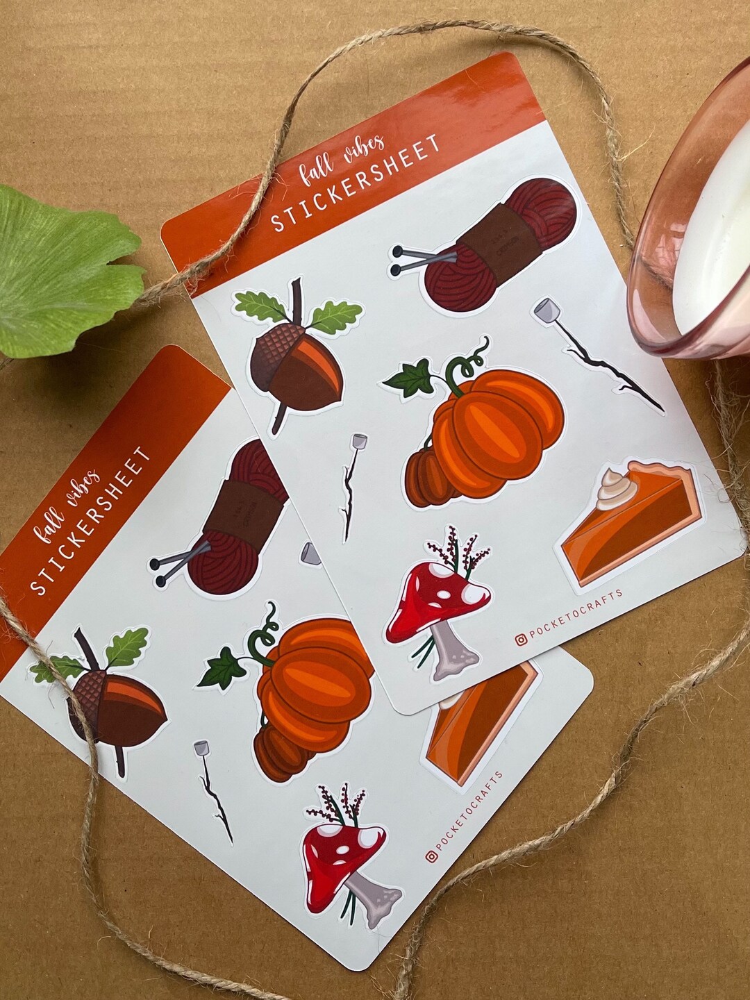 Fall Vibes Sticker Sheet Cosy Stickers Bullet Journal - Etsy