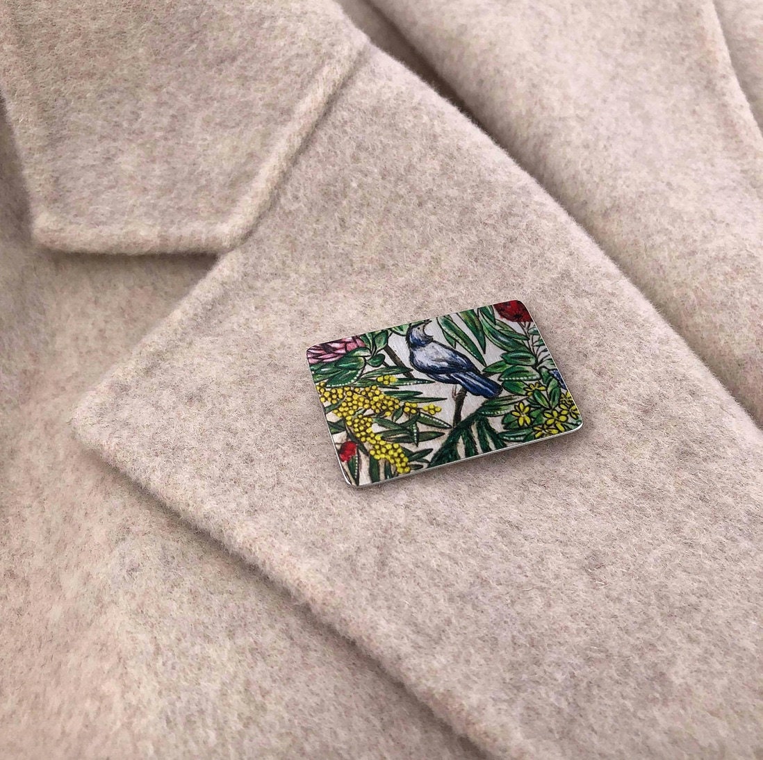 Australian Plants Brooch | Acacia Wattle Brooch | Protea Brooch ...