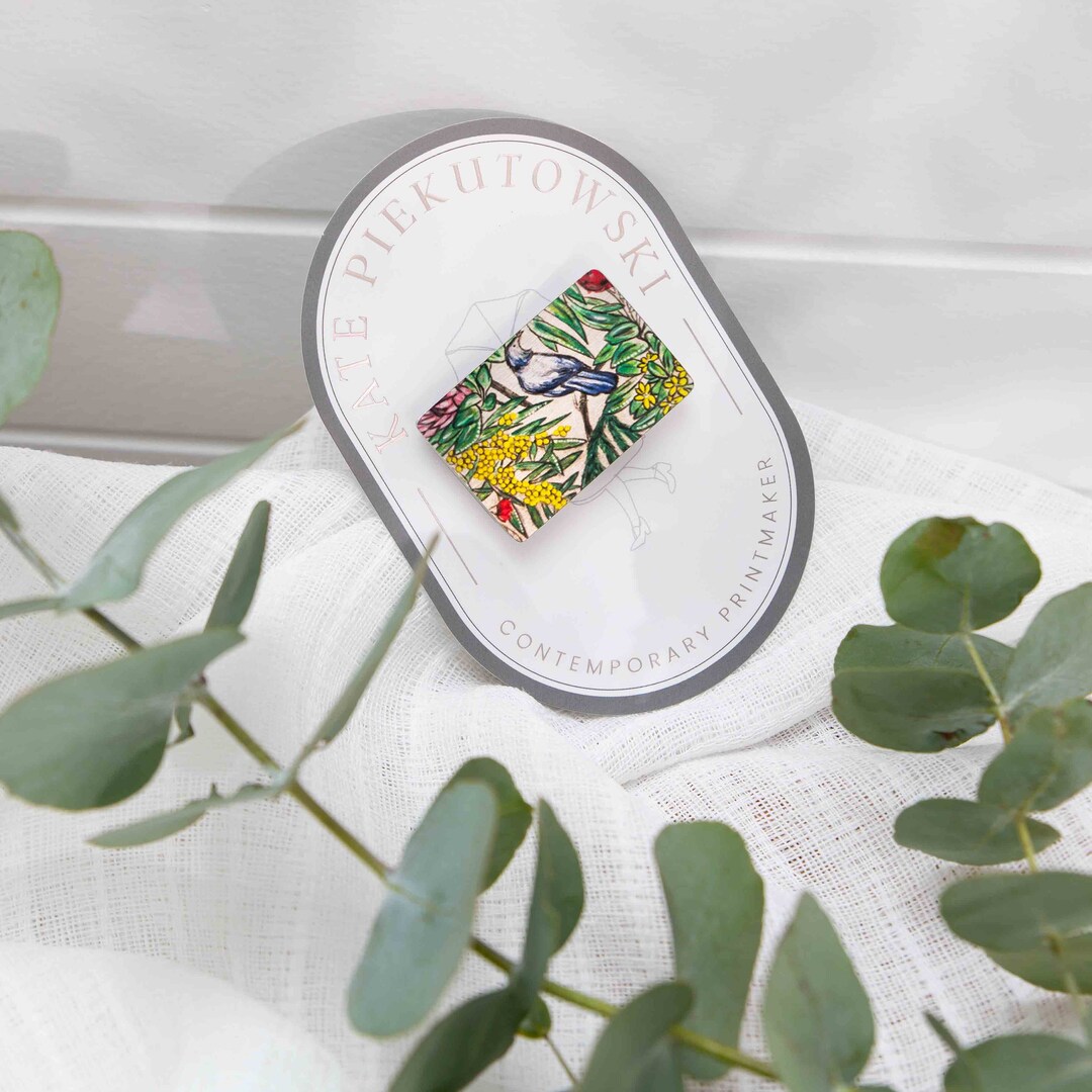 Australian Plants Brooch | Acacia Wattle Brooch | Protea Brooch ...