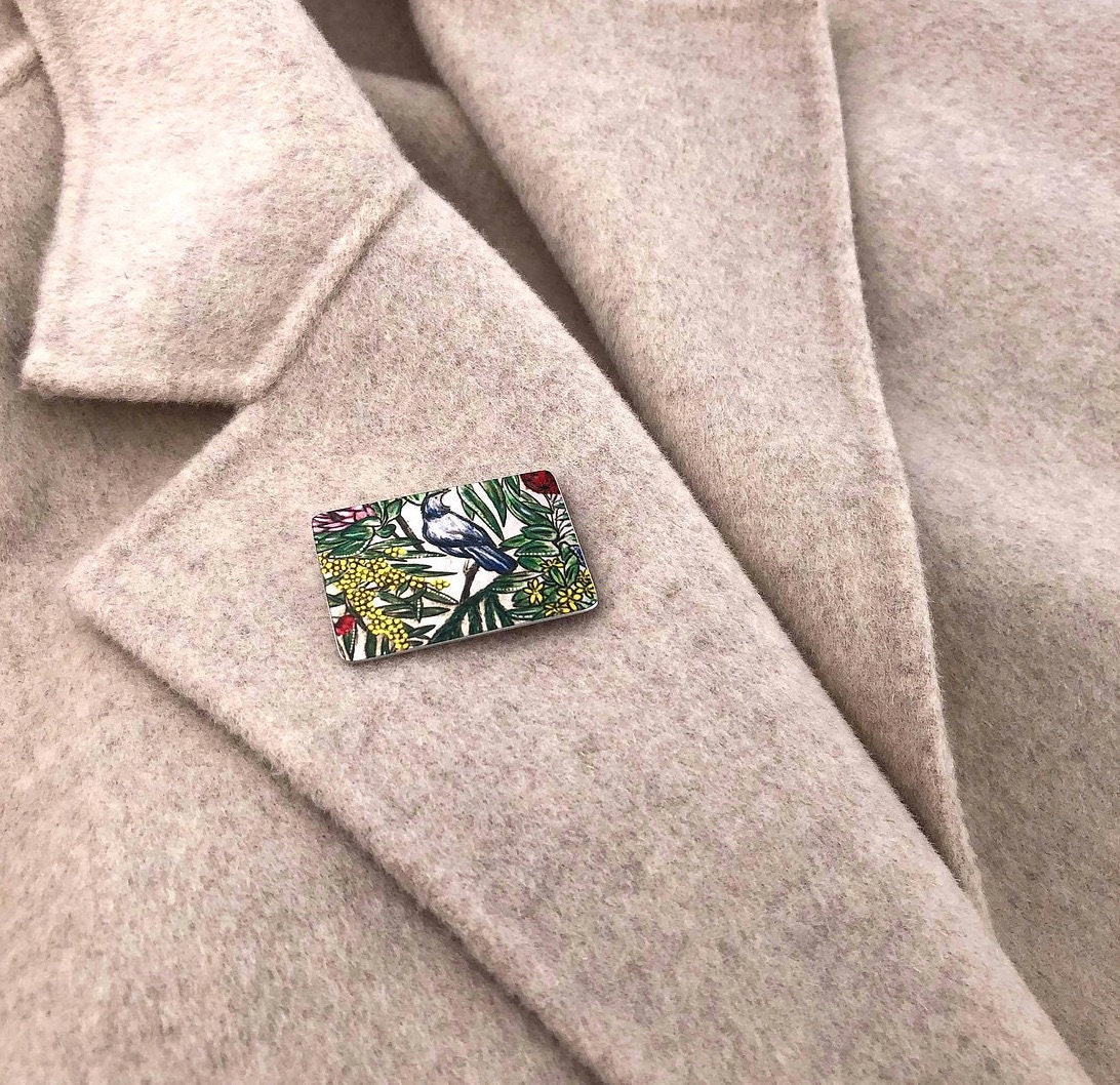 Australian Plants Brooch | Acacia Wattle Brooch | Protea Brooch ...