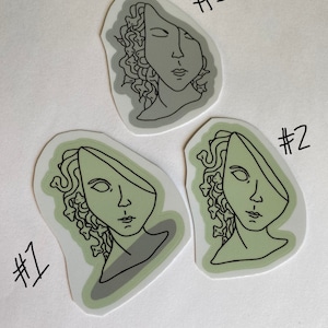 Roman Bust Sticker/ Statue Stickers/ Vinyl Stickers/ Laptop Stickers ...