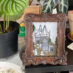 Embroidery Wall Hanging/ Victorian House Decor/ Framed Embroidery - Etsy