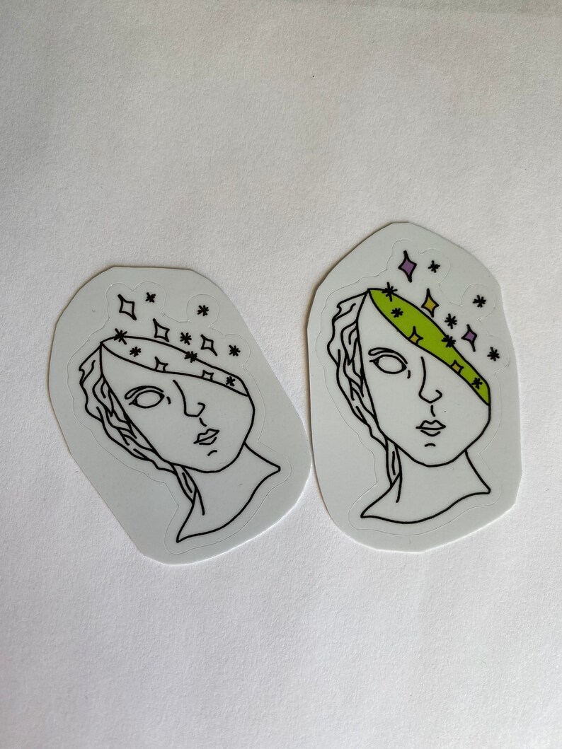 Roman Bust Sticker/ Statue Stickers/ Vinyl Stickers/ Laptop - Etsy