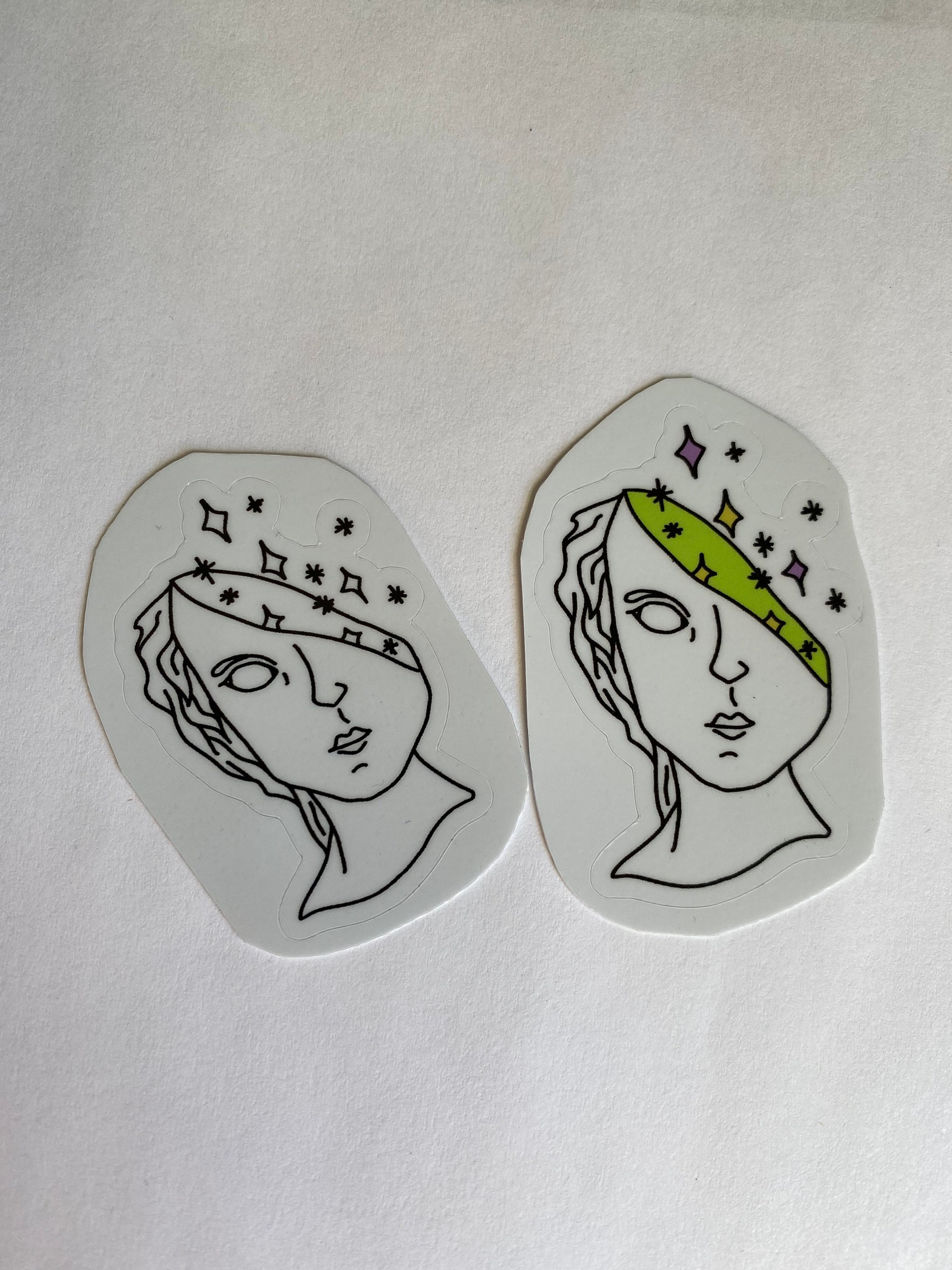 Roman Bust Sticker/ Statue Stickers/ Vinyl Stickers/ Laptop - Etsy