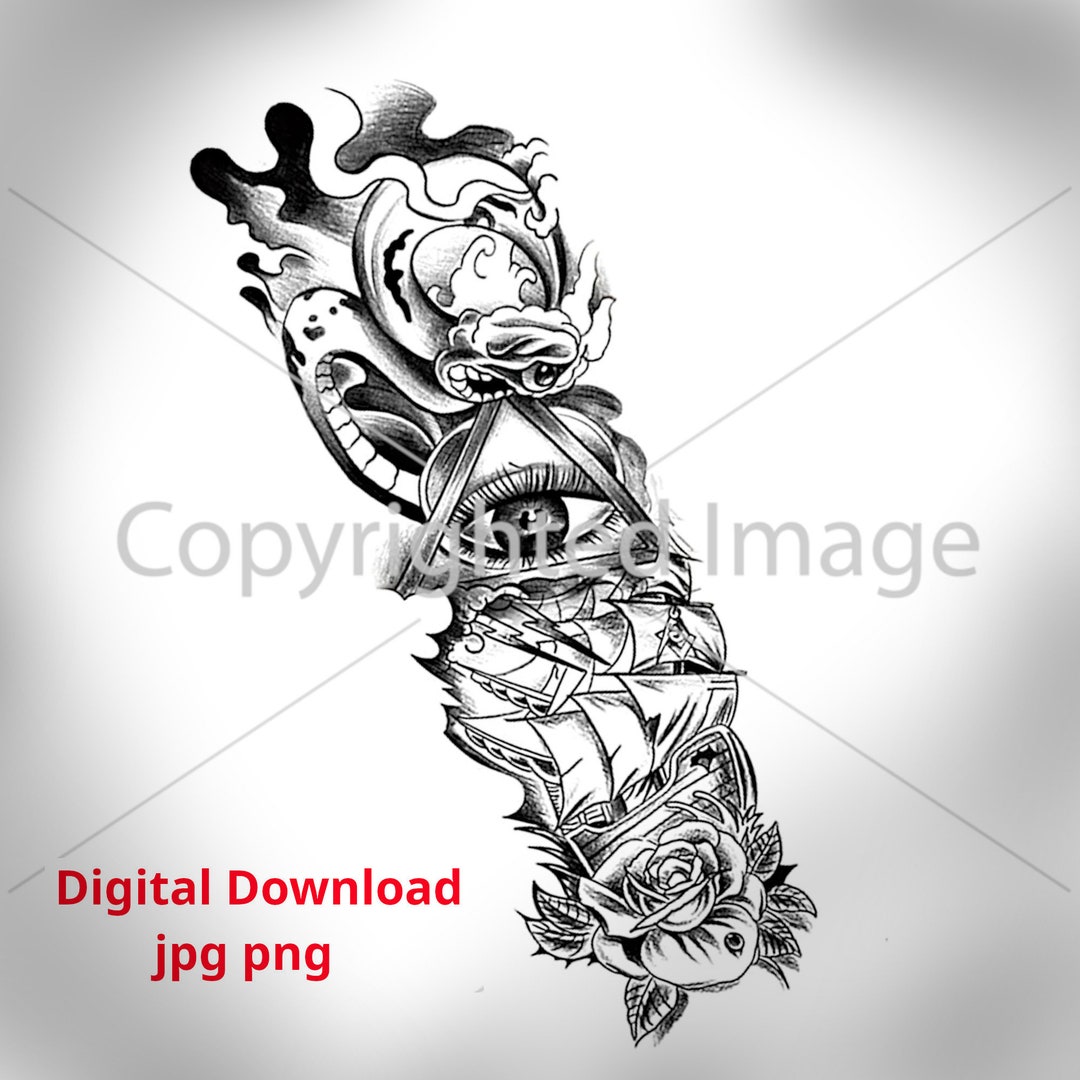 Tattoo Design Cool H2 Design Digital Download - Etsy