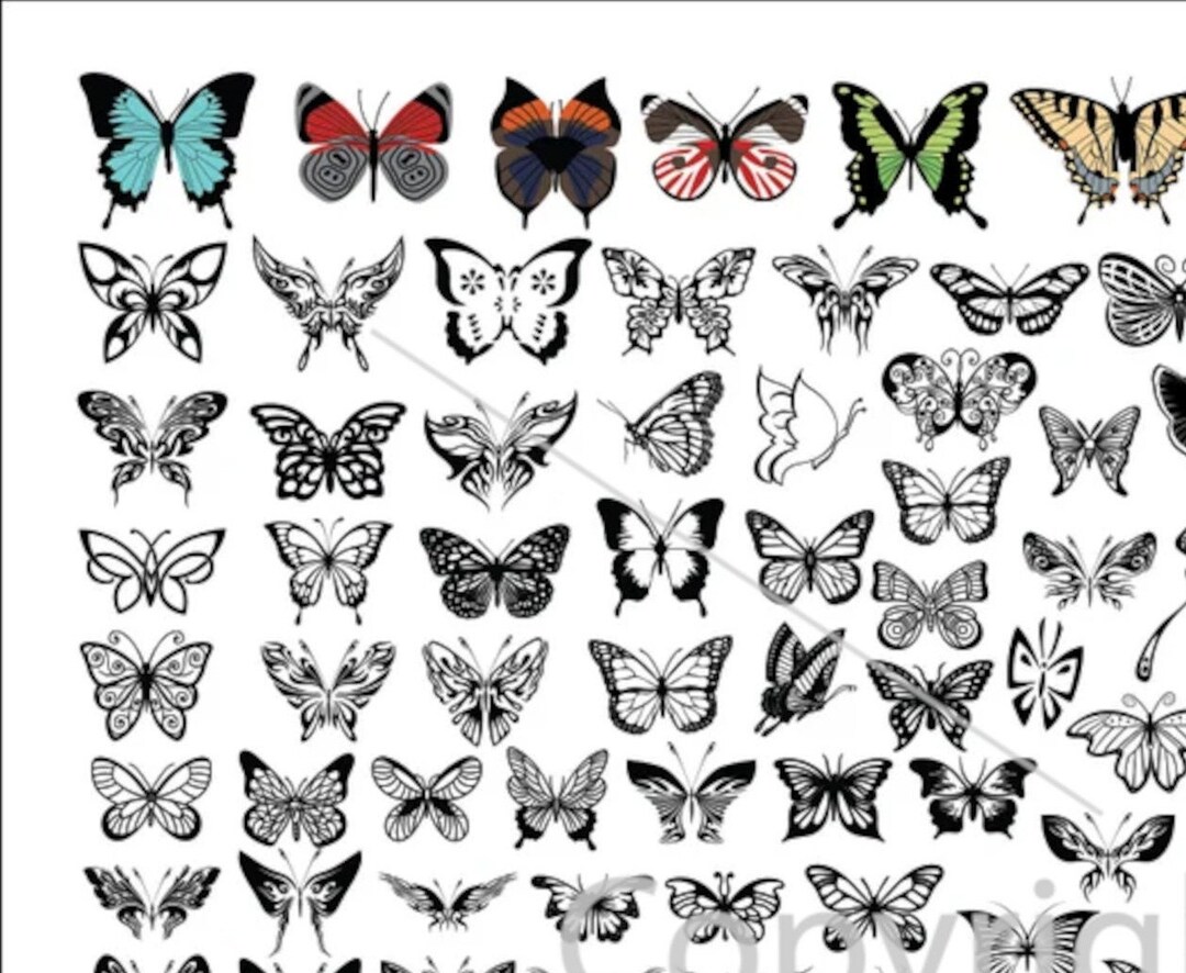 Nail Art Butterflies Water Slide Decals Nail Transfers Nail Stickers