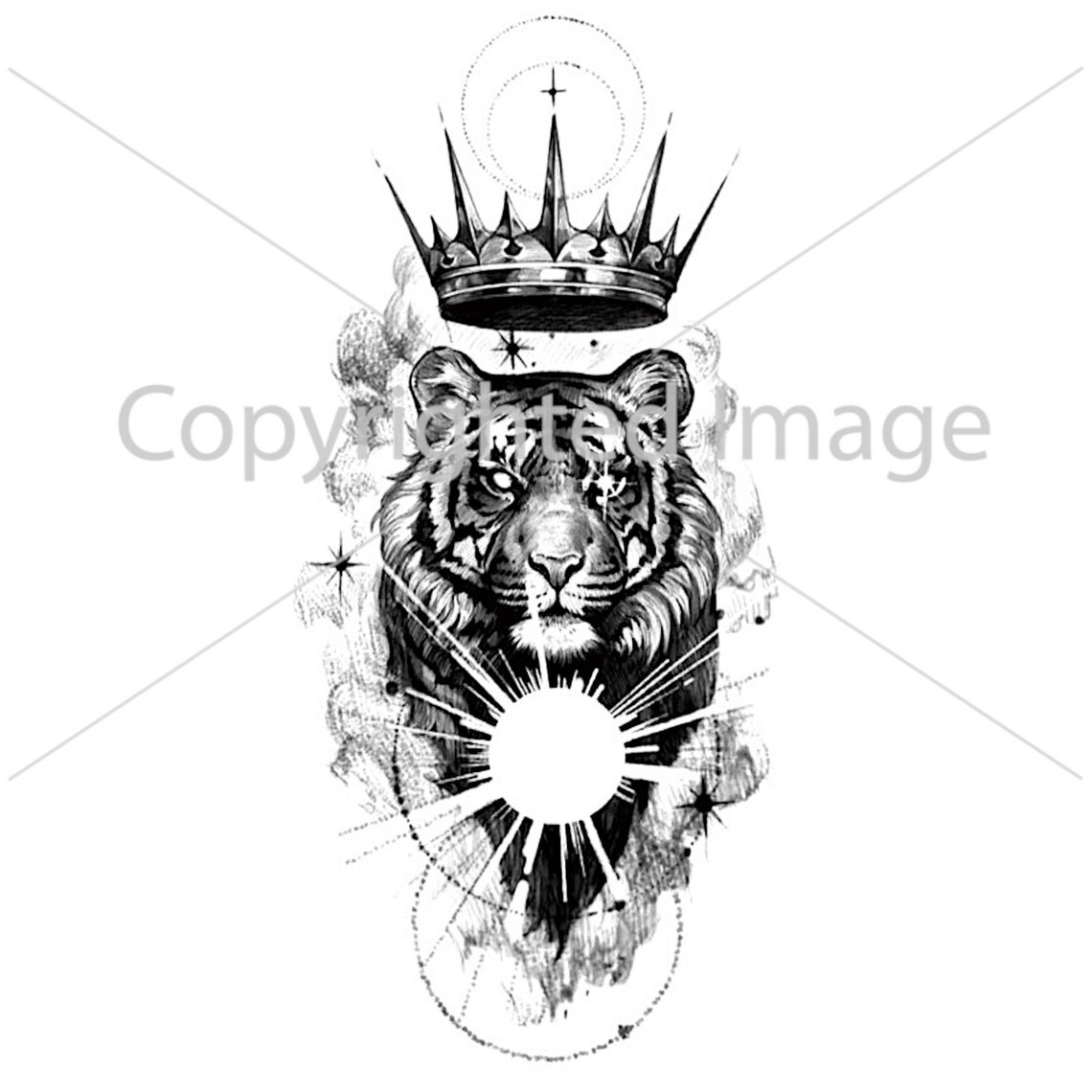 Tattoo Design Tiger King Digital Download - Etsy