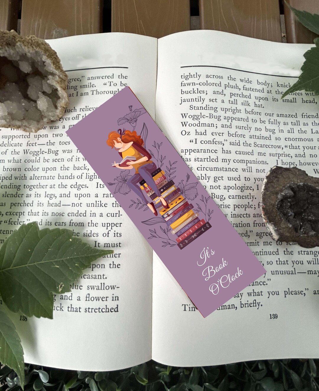 Its Book O'clock Bookmark, Books, Reader, Bookish, Cute, Girly - Etsy