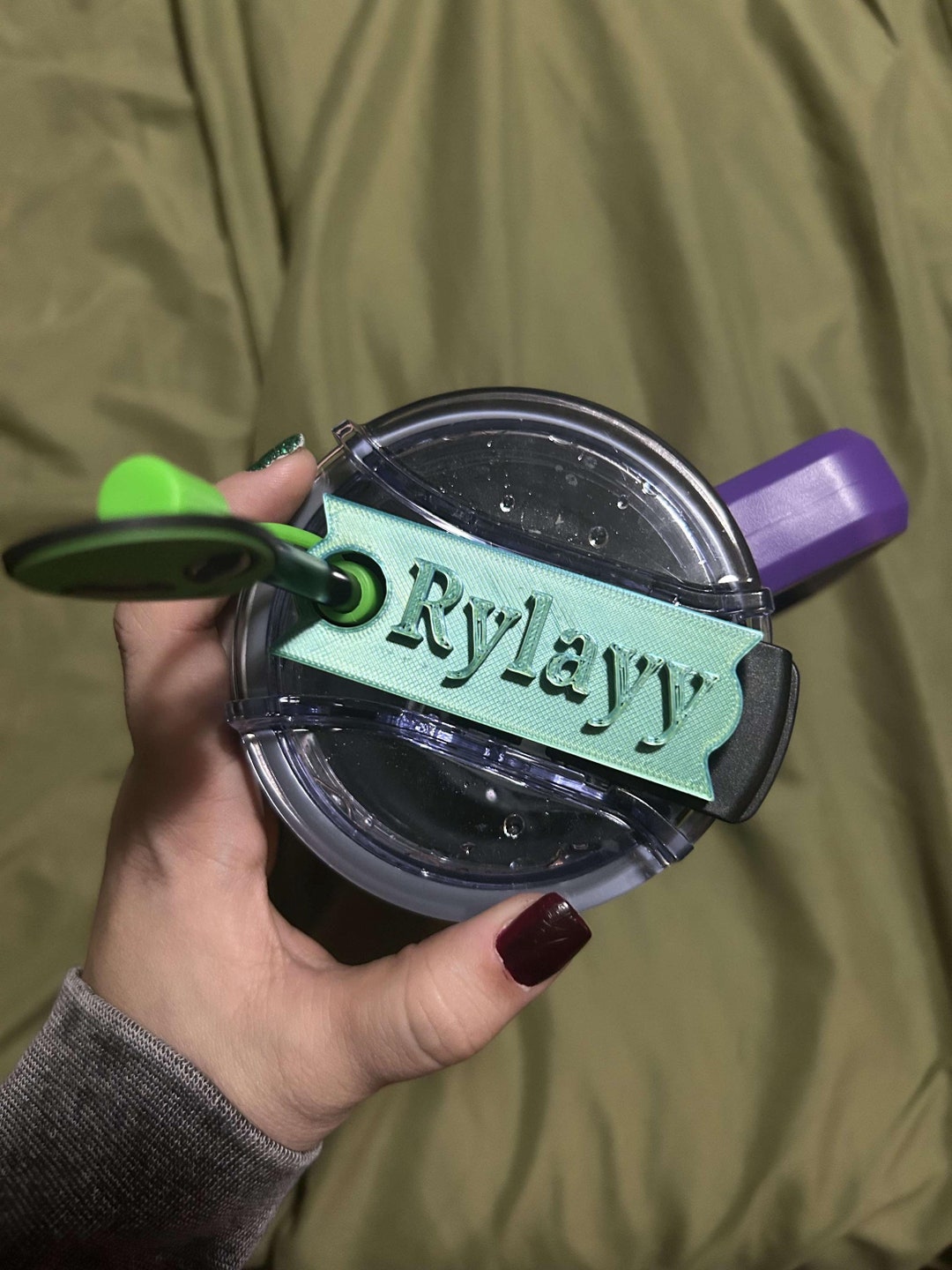 CUSTOM Name Cup Topper, 40oz Cup Decor, Thermal Cup Decor, Cup Toppers ...