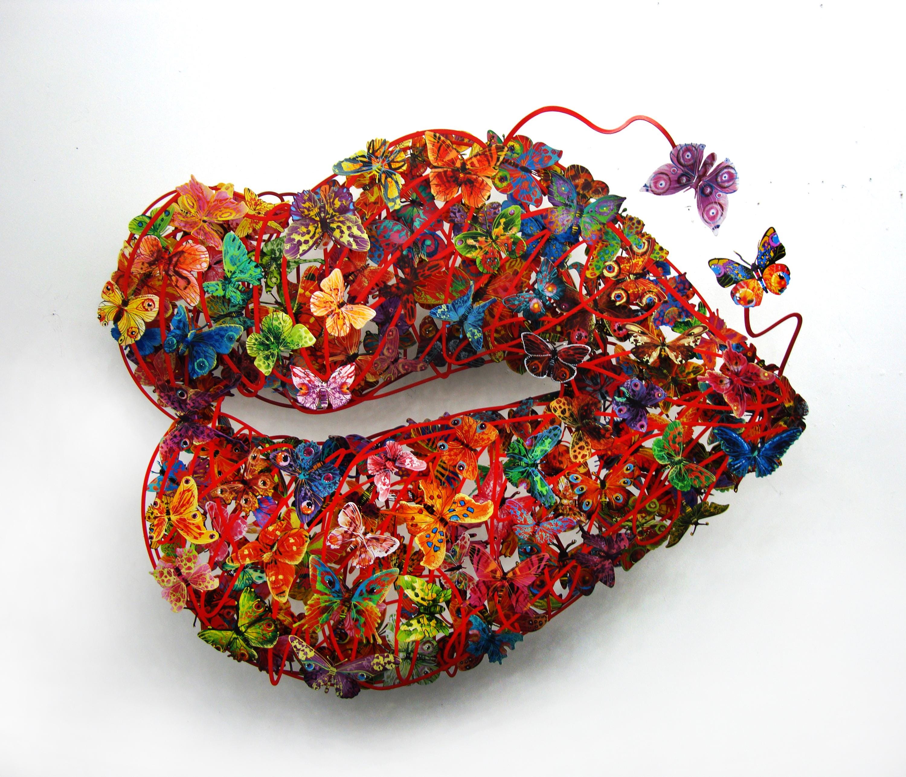 David Gerstein 3D Burning Lips - Etsy