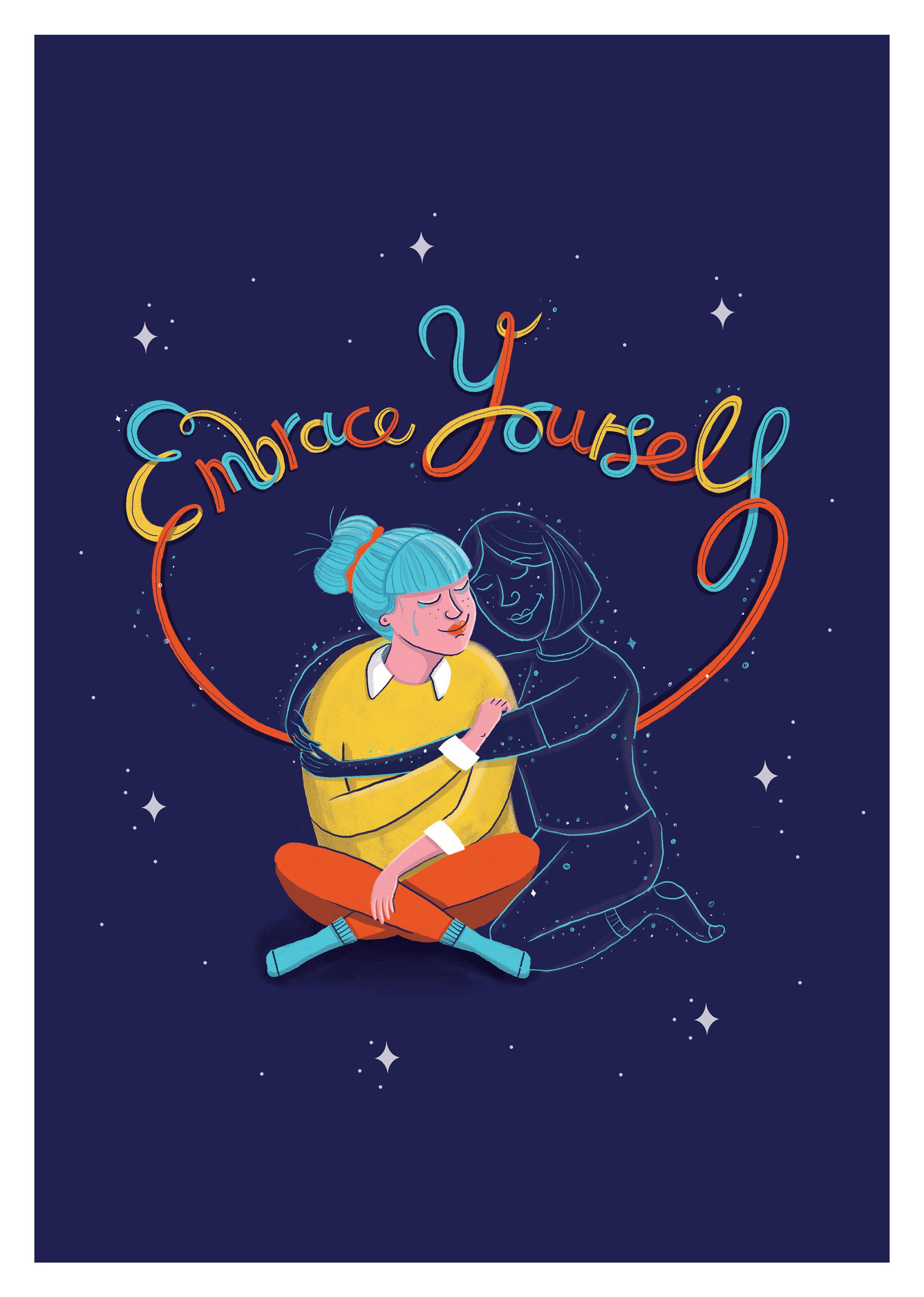 Embrace Yourself A4 Digital Print. Art Print. Suitable for - Etsy UK