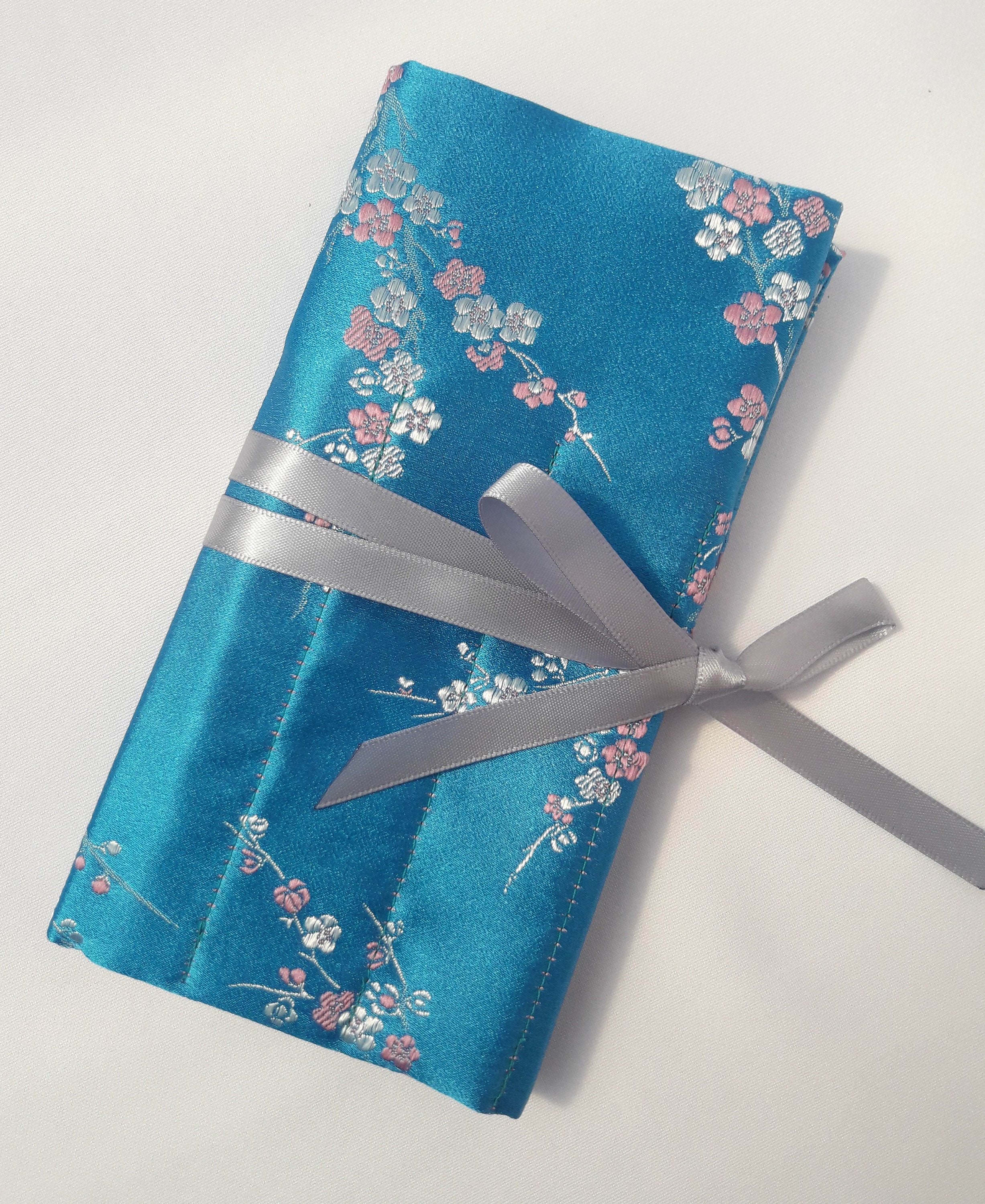 Crochet Hook Case: Blue and Silver Design - Etsy