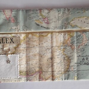 Crochet Hook Case: Map Print Design - Etsy