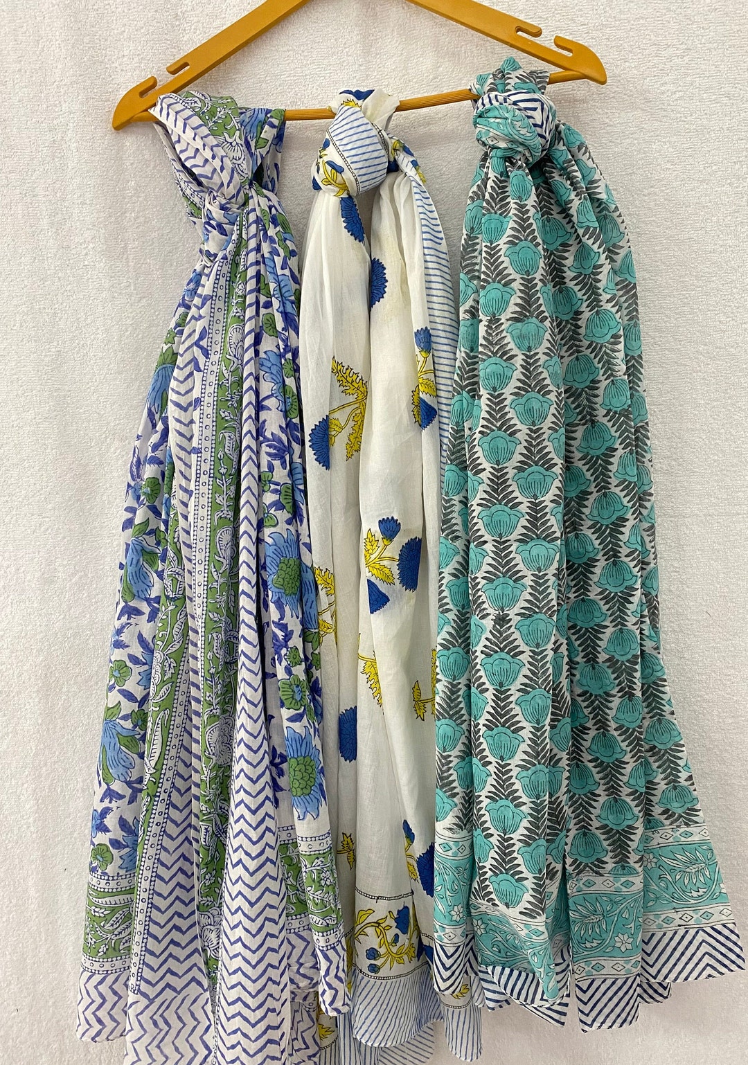 Beautiful Women Beach Pareo, Indian Hand Block Print Cotton Sarong ...