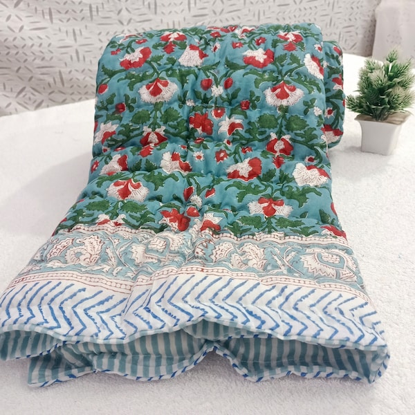 Block Print Quilt - Etsy