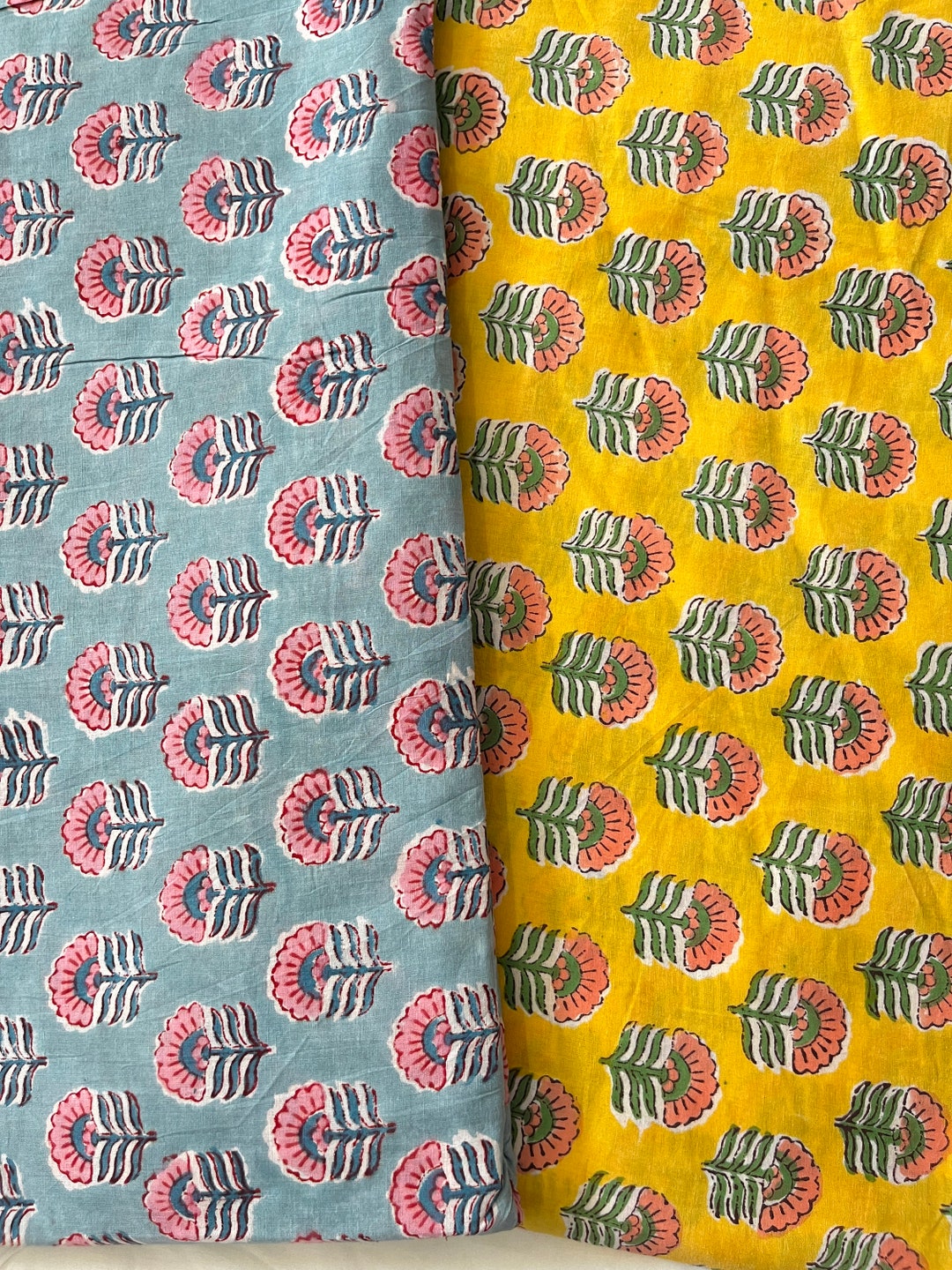 Cotton Fabric Running Sewing Fabric Cotton Hand Block Print Fabric ...