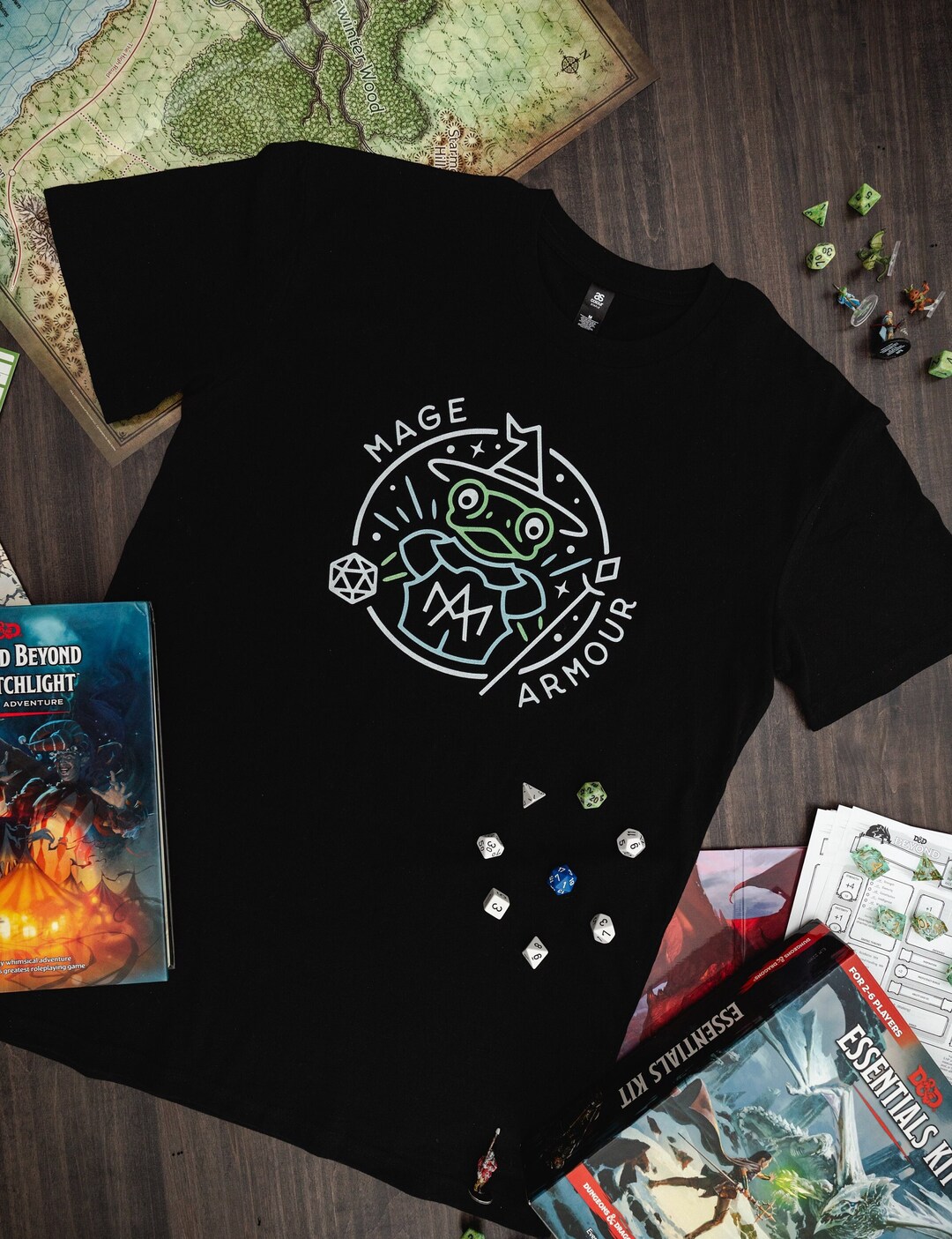 Mage Armour | Official TTRPG T-shirt | Role Play Apparel | DM/GM Gift ...
