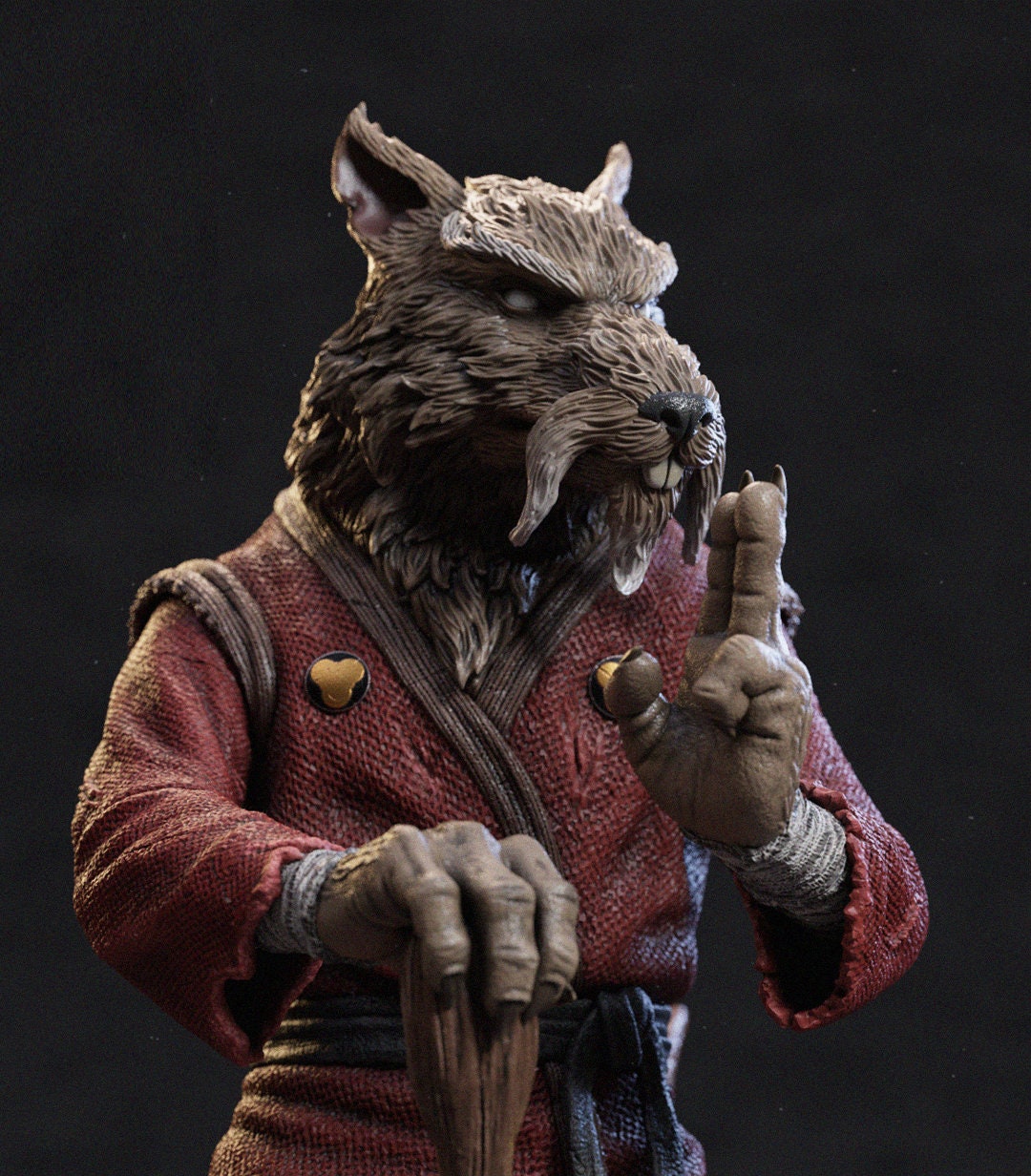 Splinter_ tmnt_fan Art / Unpainted or Fully Painted Sculpture / Mature ...