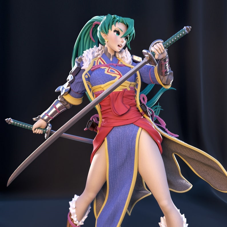 Lyn fire Emblem Fanart / Unpainted or Fully Painted Sculpture adult - Etsy