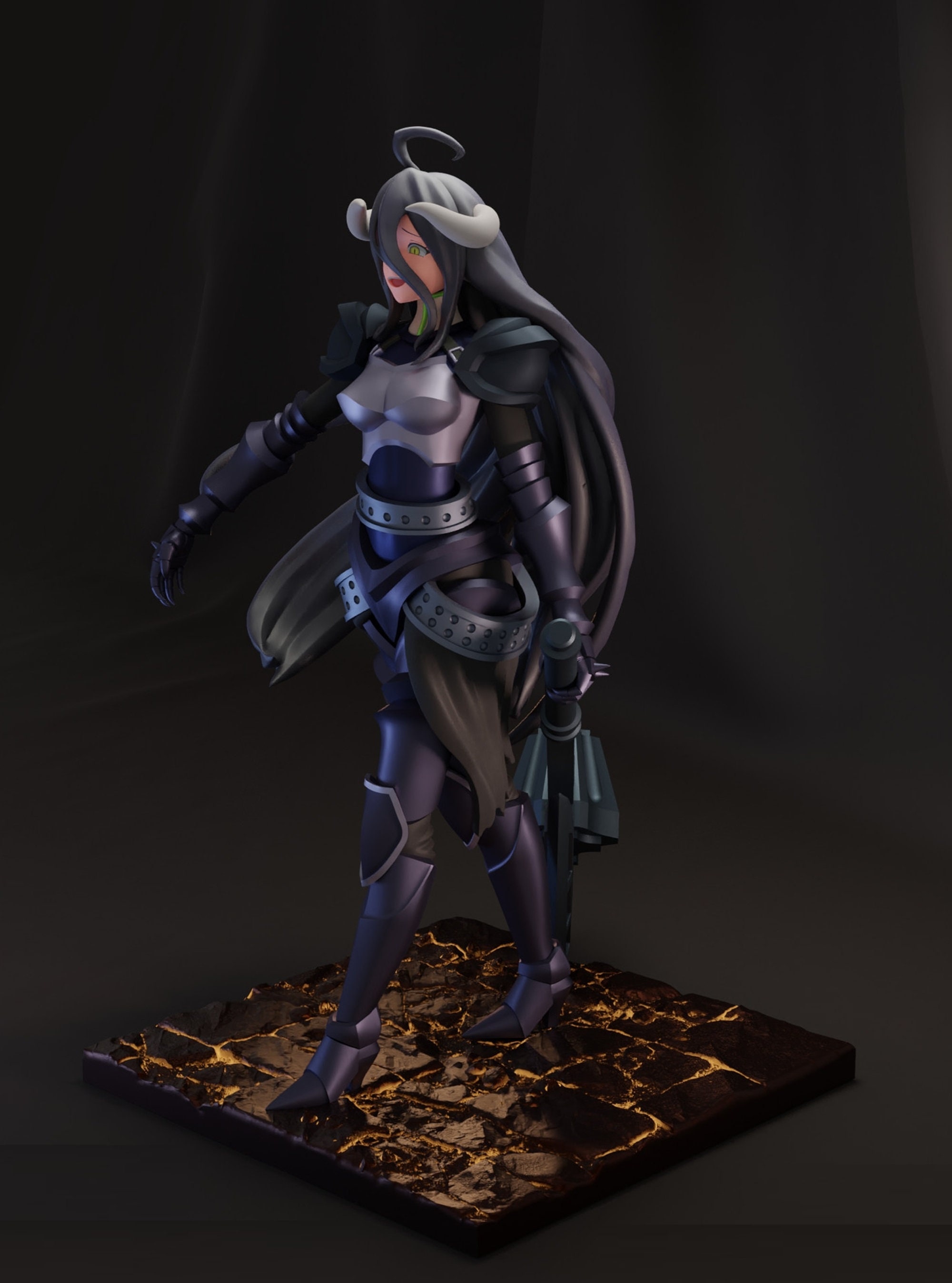 Albedo_ Overlord_fan Art/resin Scale Model for Assembling and Painting ...