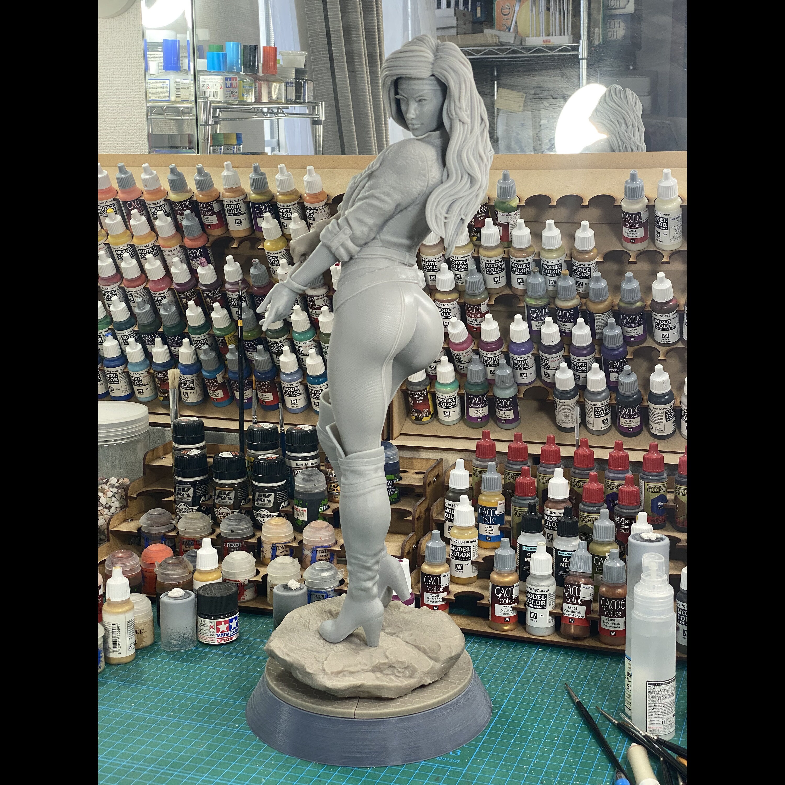 Rogue_ Xmen__fan Art/ Resin Figure Scales to Choose From to Assemble ...