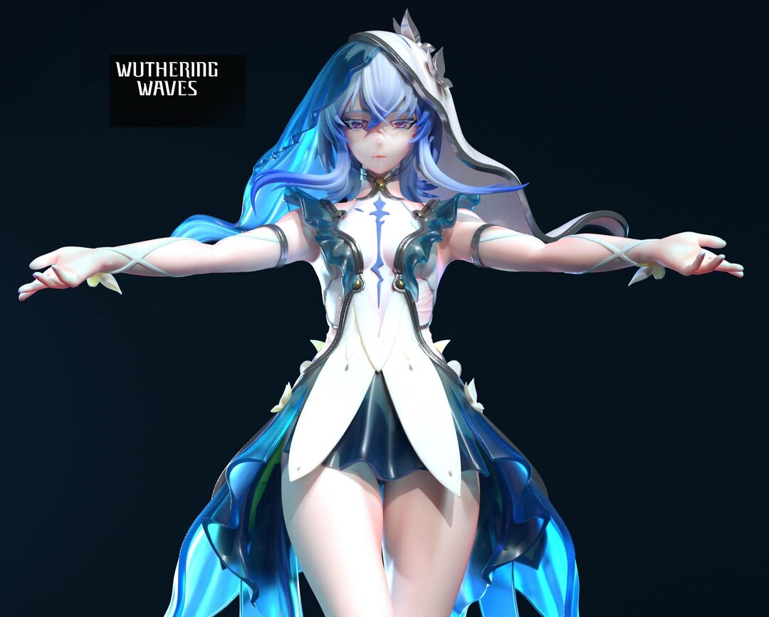 The Shorekeeper_ (wuthering_ Wave_ Fan Art)/3d Printing to Paint or ...