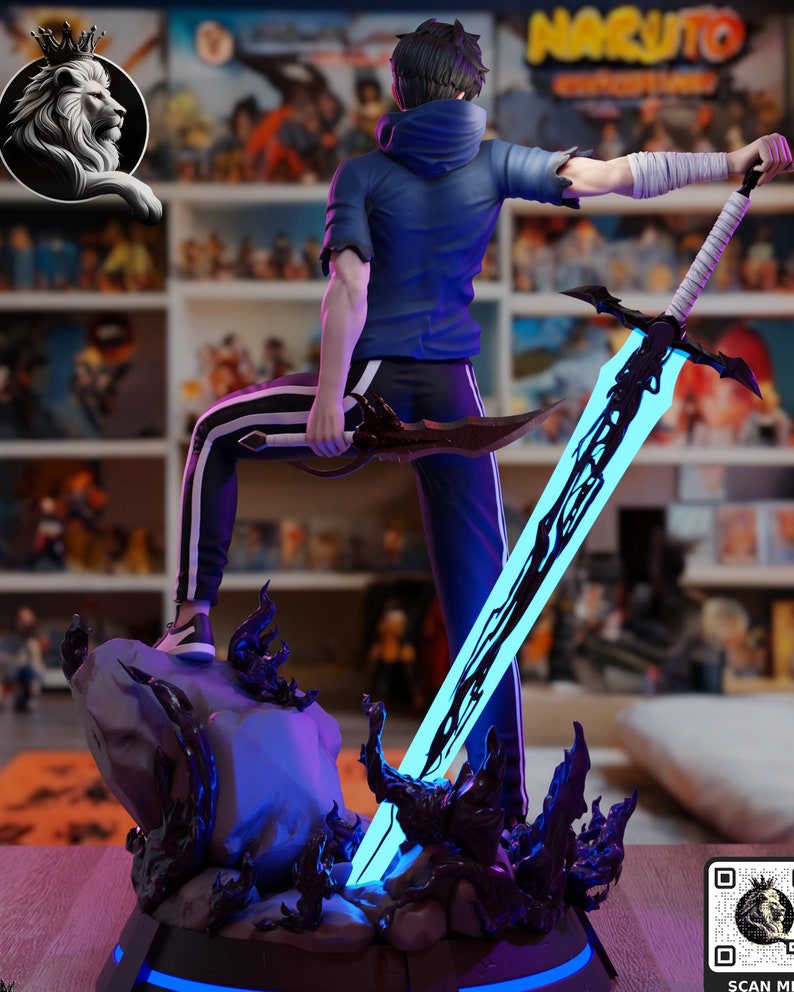 Sung_ Jinwoo_ (Solo Leveling Solo Leveling _ Fan_Art) / Painted Resin ...