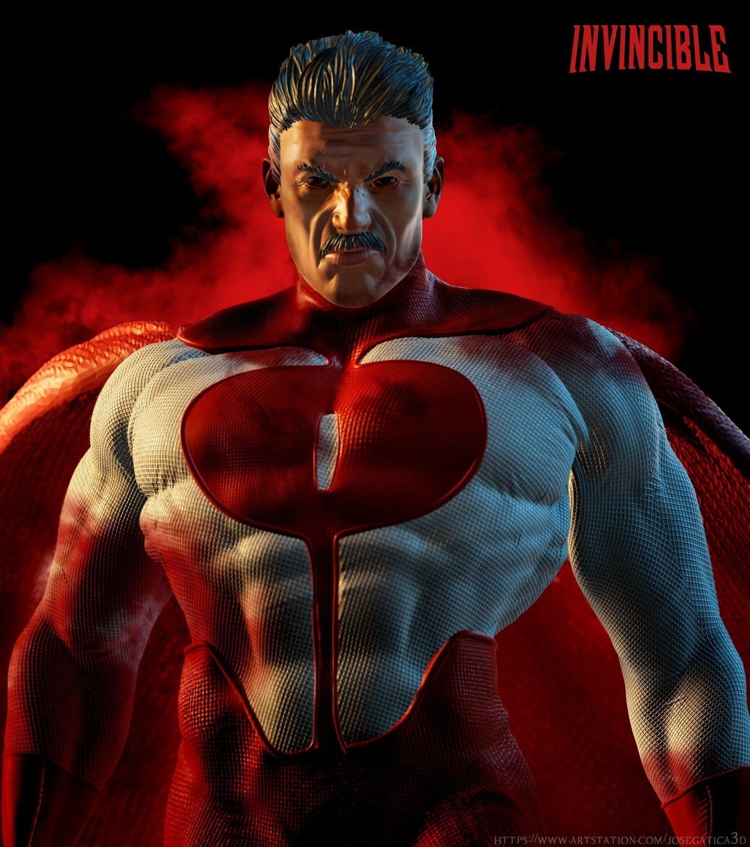 Omni_ Man_ Invincible_ Fan Art /unpainted or Fully Painted Sculpture ...