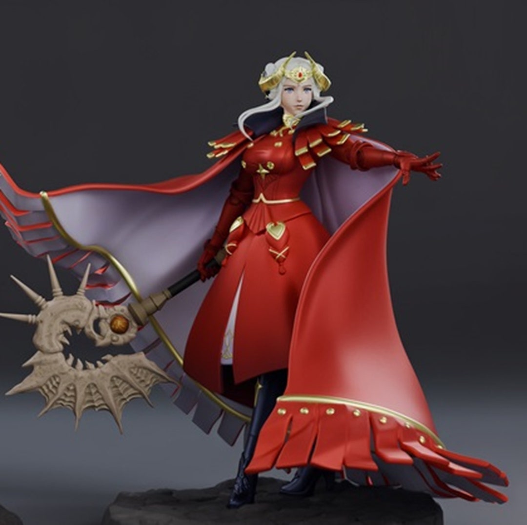 Edelgard fire_ Emplem_ Fan Art /sculpture to Paint or Fully Painted ...
