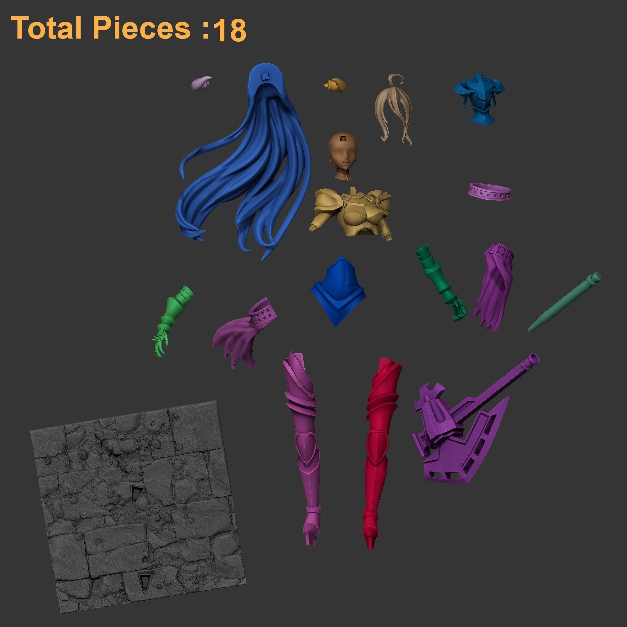 Albedo_ Overlord_fan Art/resin Scale Model for Assembling and Painting ...