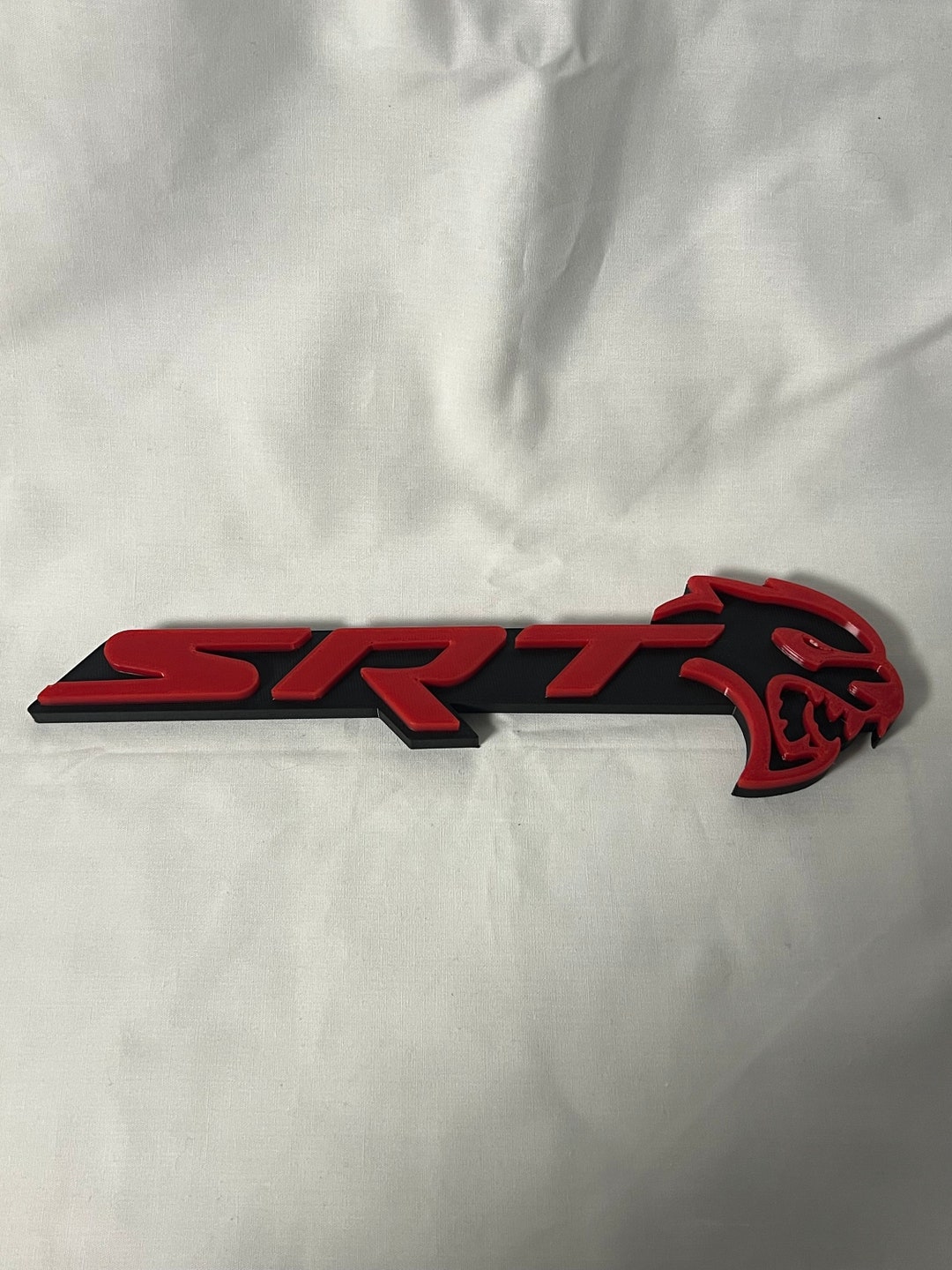Dodge Challenger SRT Red and Black Badge - Etsy