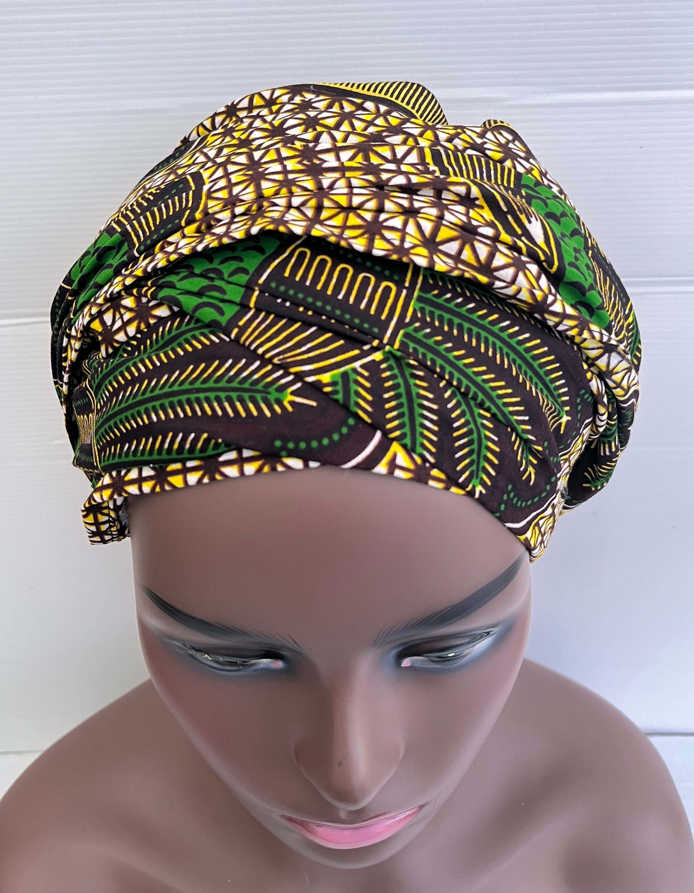 Africa Prints, African Fabric Head Wrap, Turban, Head Tie, Ankara Head ...