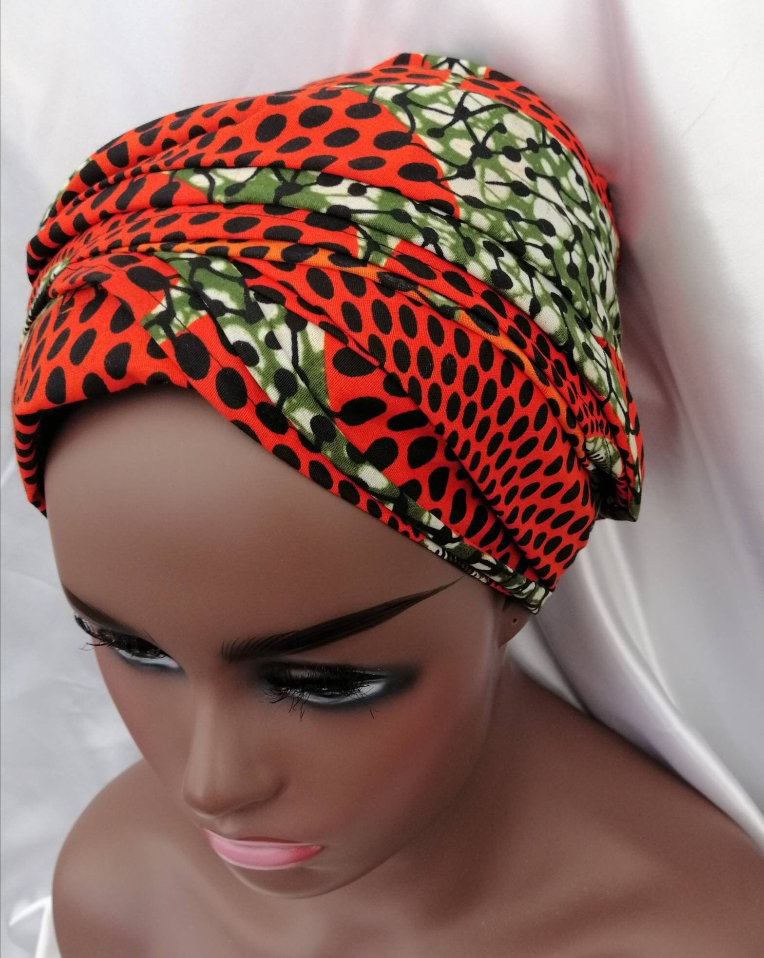 African Print, Head Wrap, African Print Scarf Ankara Turban, Wax Head ...