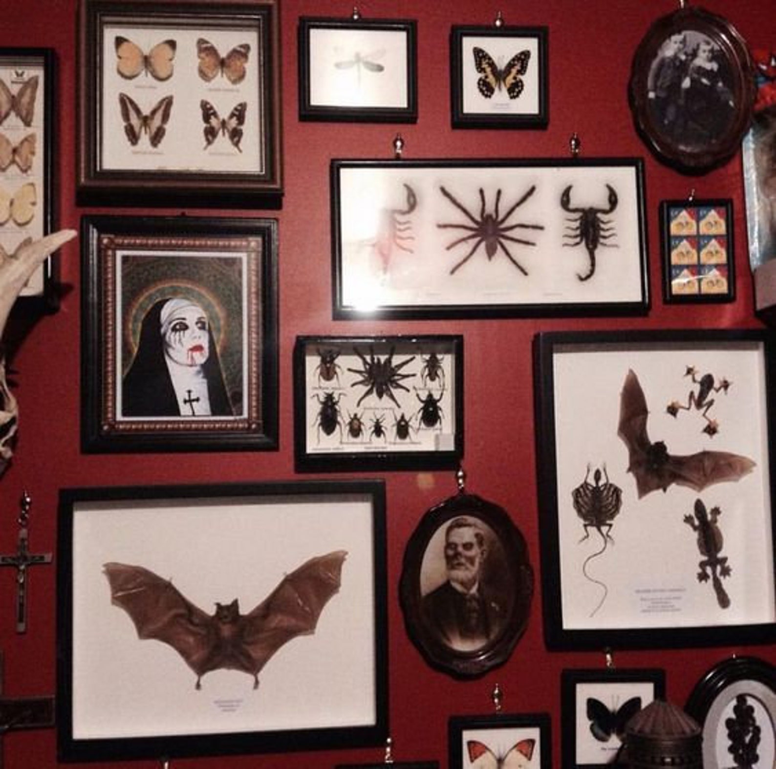 Masquerade Red and Black Gothic Mixed Media Art - Etsy