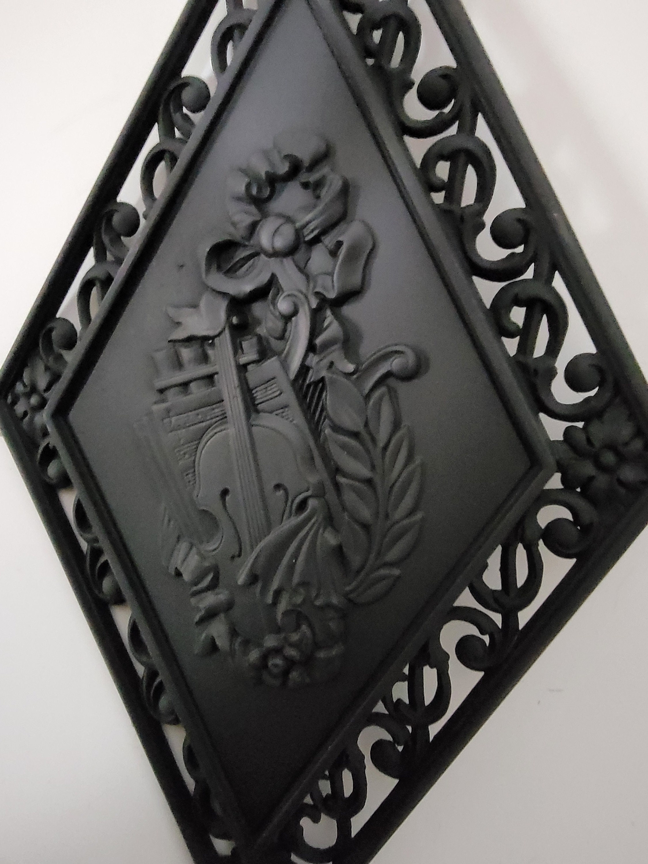Vintage Baroque Victorian Gothic Wall Plaque, Black Wall Decor - Etsy