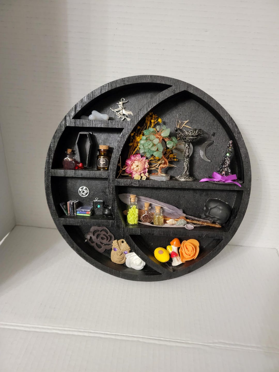 Witch Shelf, Black Witch Shelf, Witch Cabinet, Cabinet of Curiosities ...