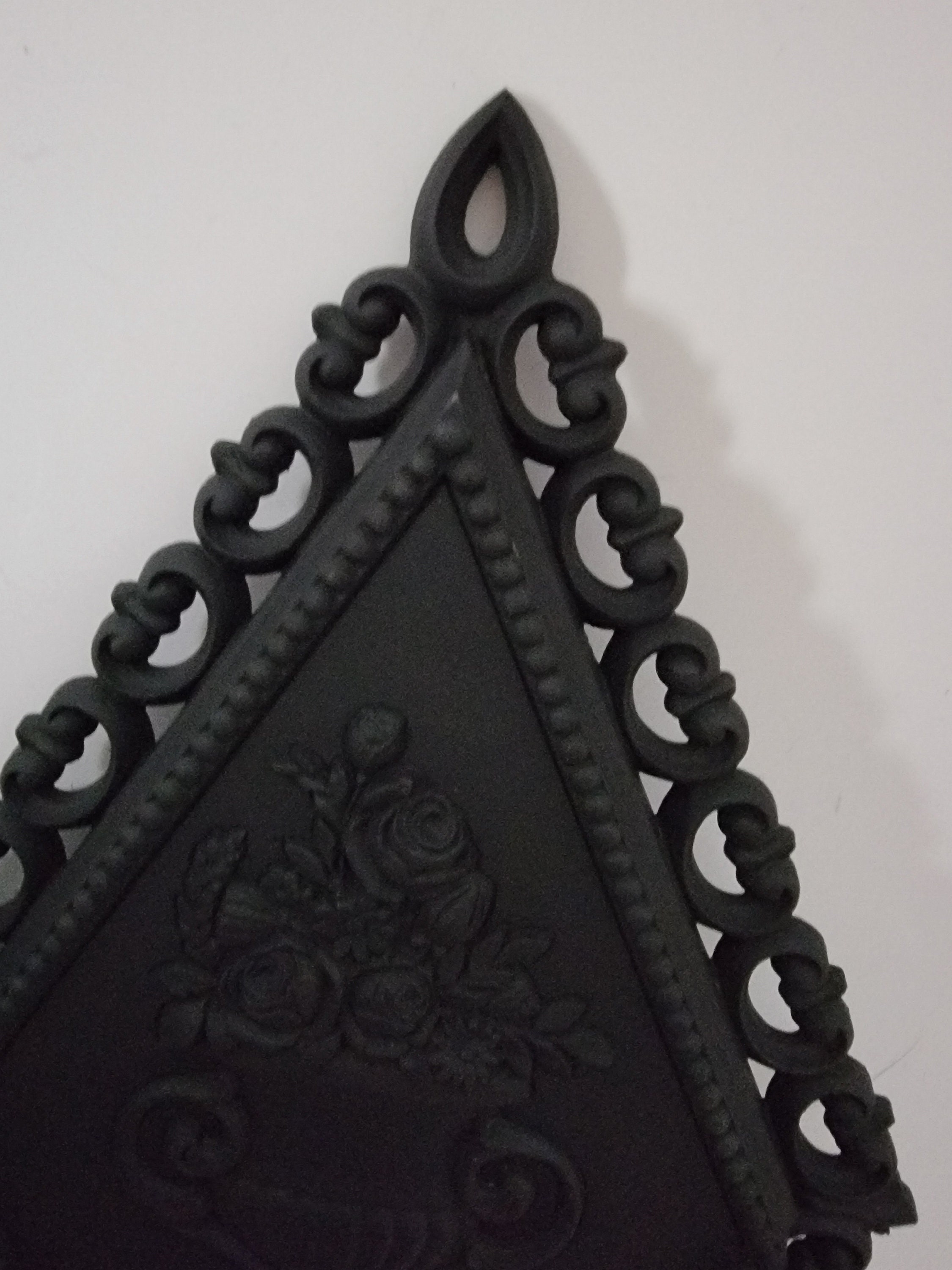 Vintage Baroque Victorian Gothic Wall Plaque, Black Wall Decor - Etsy